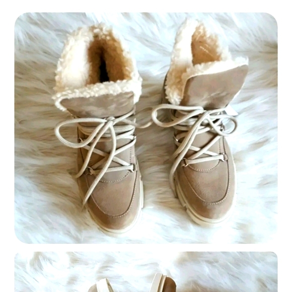 Avellini | Shoes | Avellini Portugal Brown Beige Suede Lace Up Boots ...